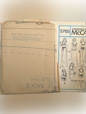 McCall's | Art | New Vintage Mccalls 5765 Dress Top Versions Uncut ...